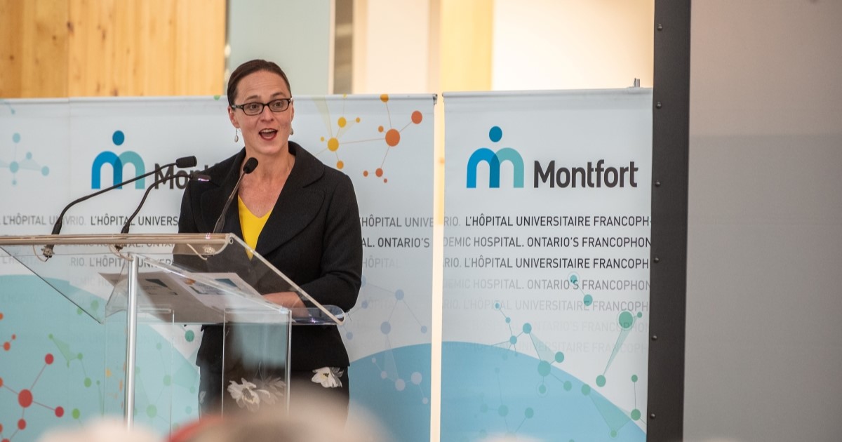 Hôpital Montfort, Institut du Savoir Montfort and Santé Montfort launch ...